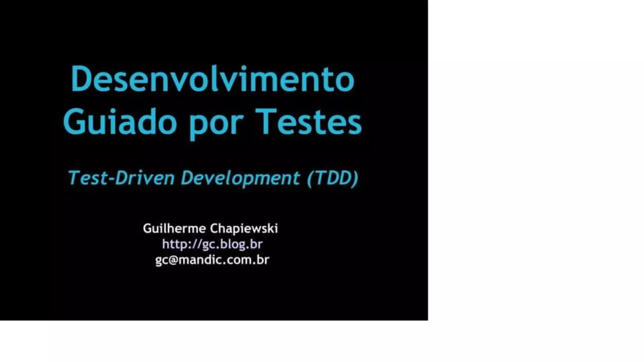 2 Desenvolvimento Guiado Por Testes Test Driven Development Tddpptx