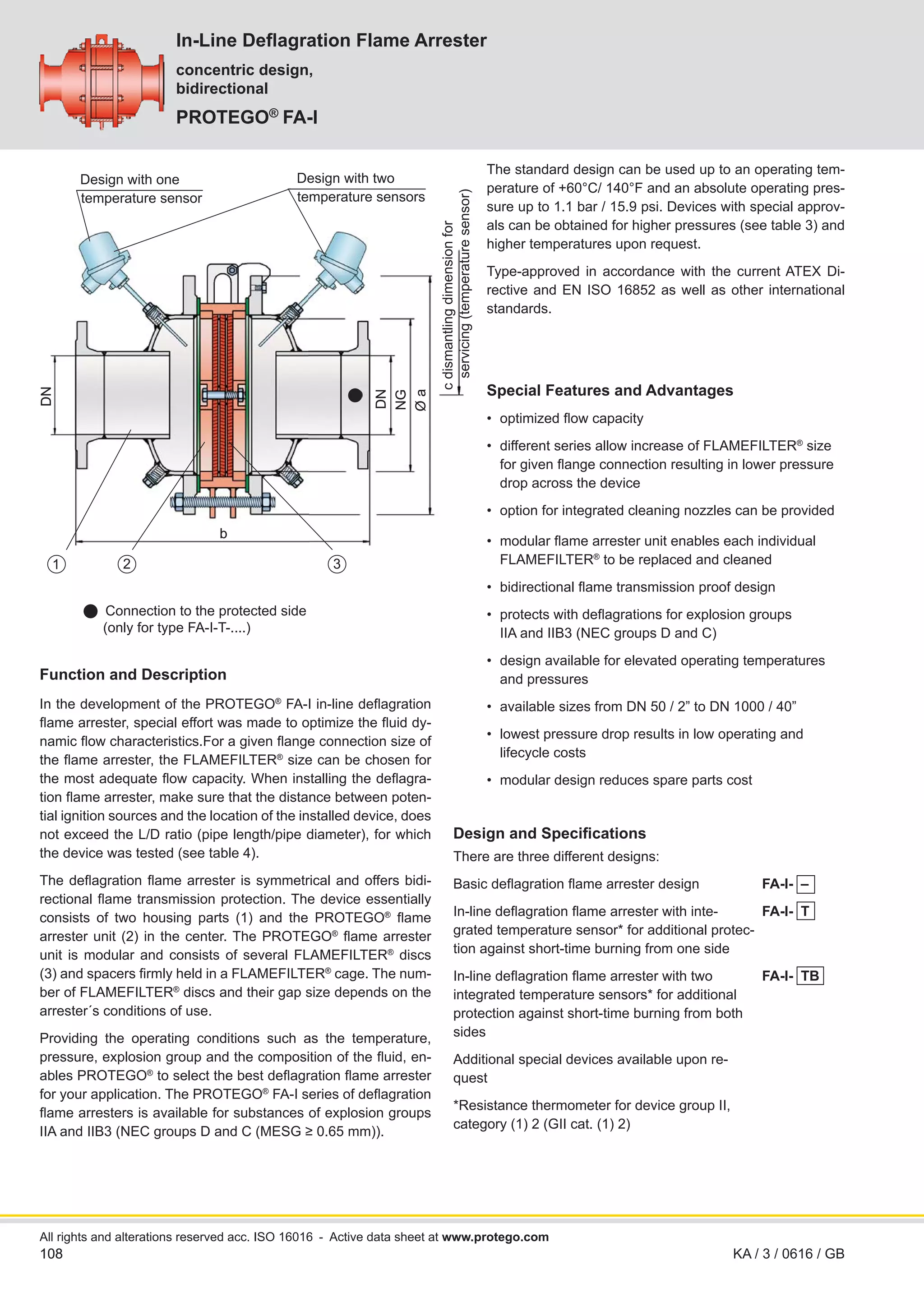 2.-Deflagration-Flame-Arrester-In-Line.pdf | Chemistry | Science