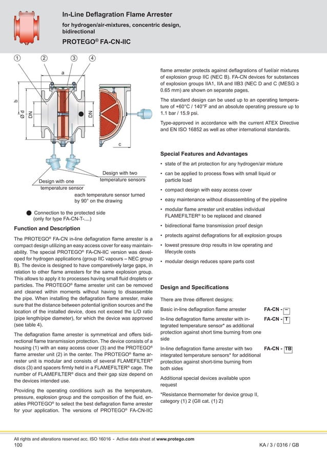 2.-Deflagration-Flame-Arrester-In-Line.pdf | Chemistry | Science
