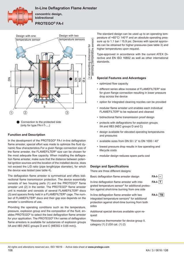 2.-Deflagration-Flame-Arrester-In-Line.pdf | Chemistry | Science