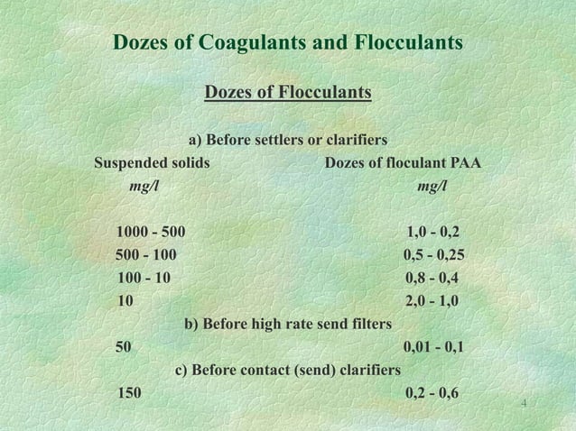2. Coagulants and Flocculants. Coagulation Processes Kinds and ...