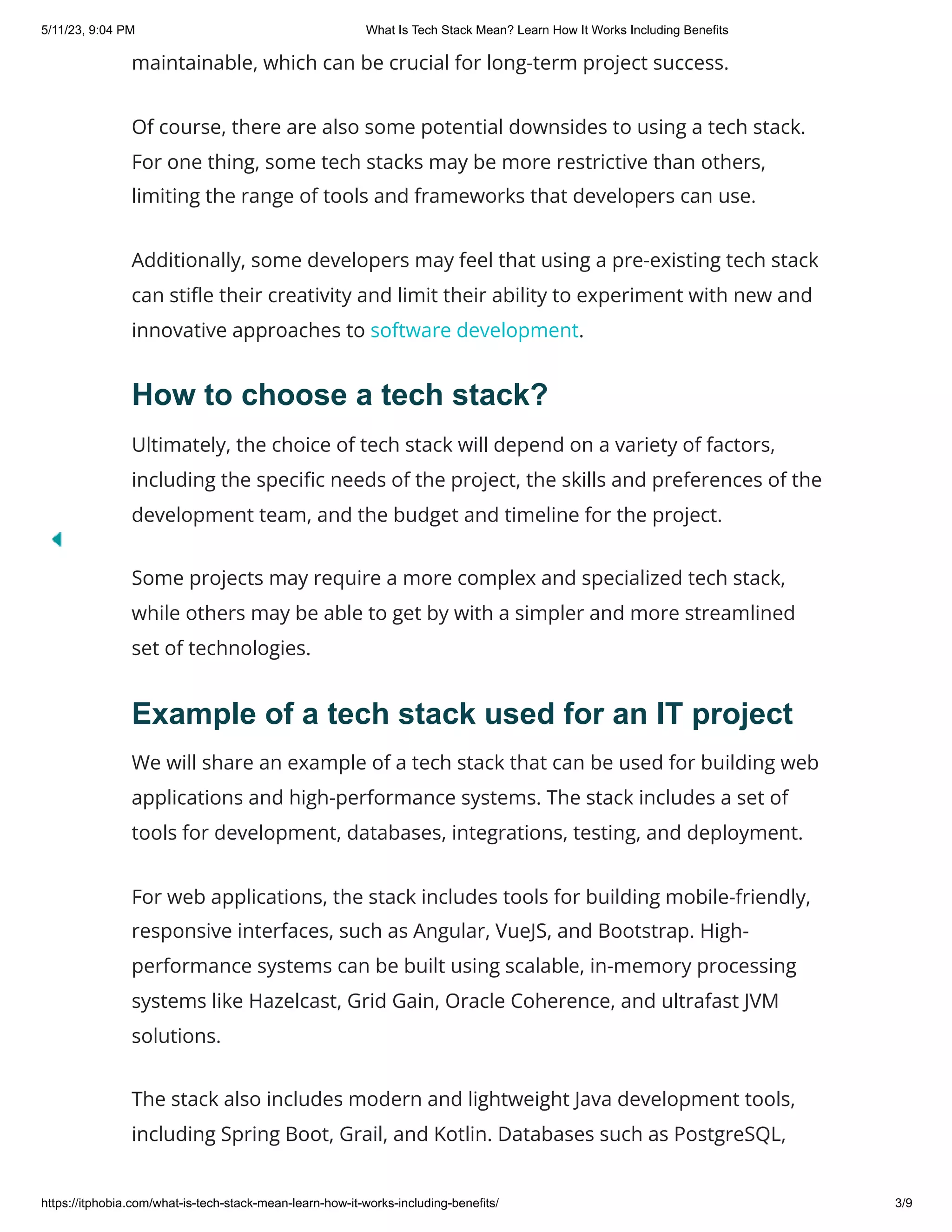 What Is Tech Stack Mean? Learn How It Works Including Benefits | PDF