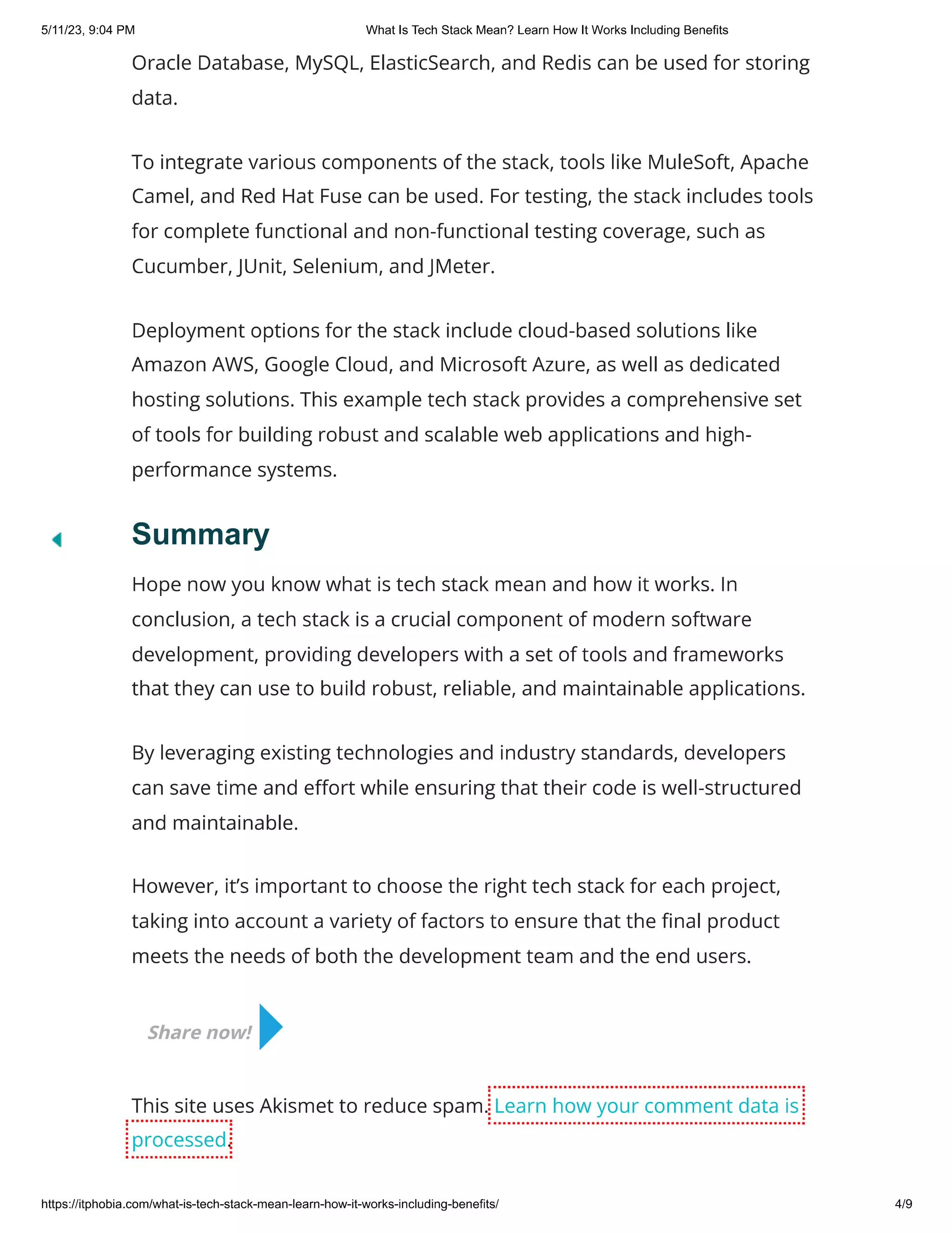 What Is Tech Stack Mean? Learn How It Works Including Benefits | PDF