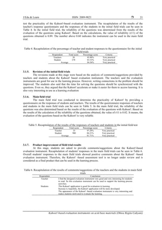 Kahoot!-based evaluation instruments on acid-base materials | PDF