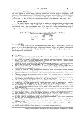 Kahoot!-based evaluation instruments on acid-base materials | PDF