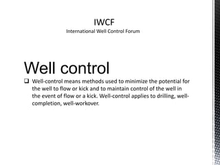 well control (IWCF) | PPTX