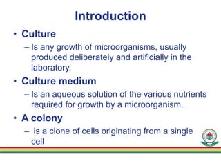 2. Bacteriological culture media and cultivation of bacteria.pptx