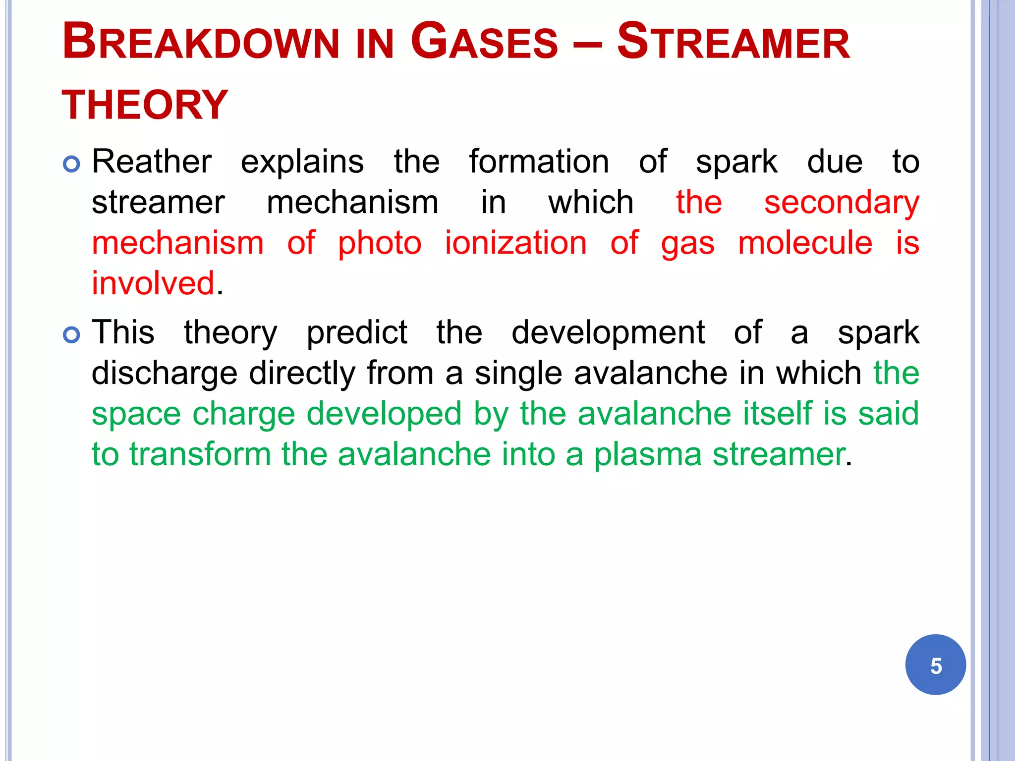 Streamer Theory of Breakdown in Gases.pptx