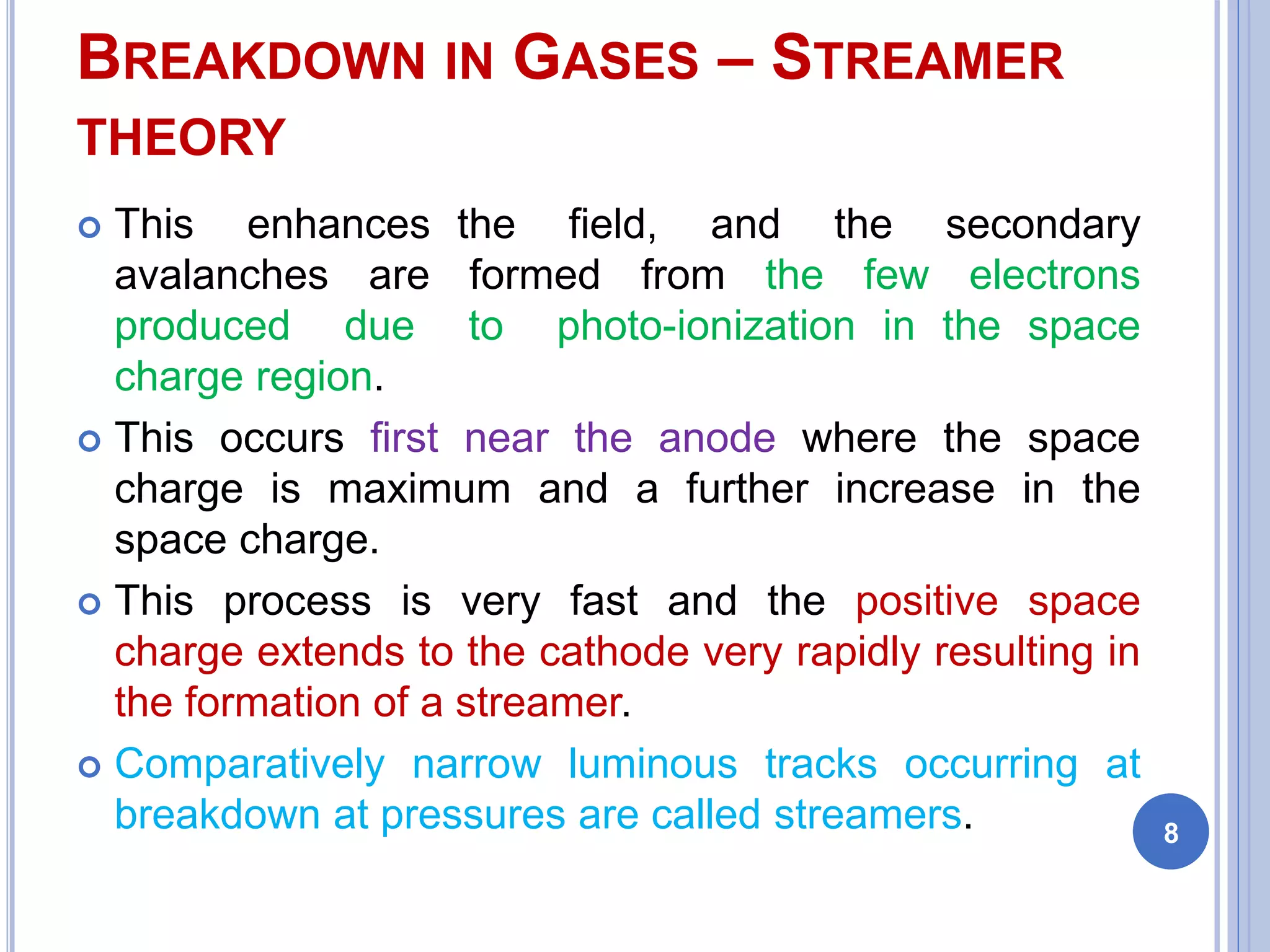 Streamer Theory of Breakdown in Gases.pptx