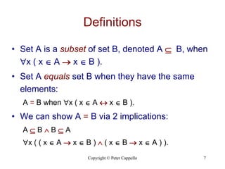 A PowerPoint presentation on sets | PPTX