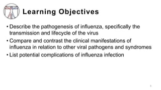 2. Influenza - Pathogenesis and Clinical manifestations.pptx