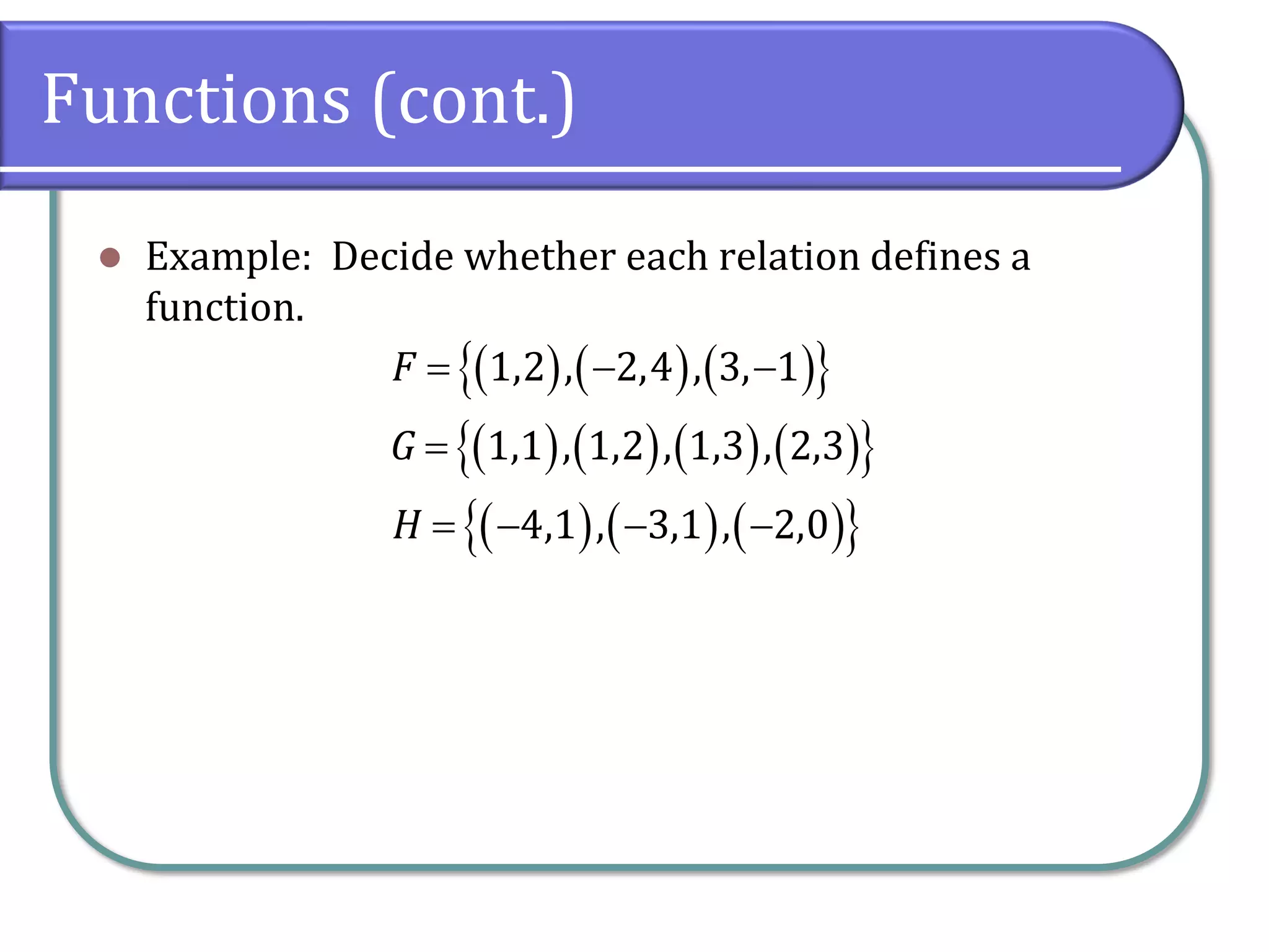 2.1 Basics of Functions and Their Graphs | PDF