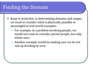 2.1 Basics of Functions and Their Graphs | PDF