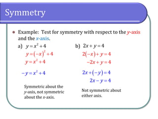 2.2 More on Functions and Their Graphs | PPT