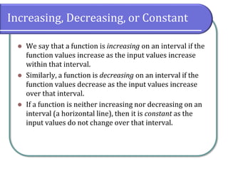 2.2 More on Functions and Their Graphs | PPT
