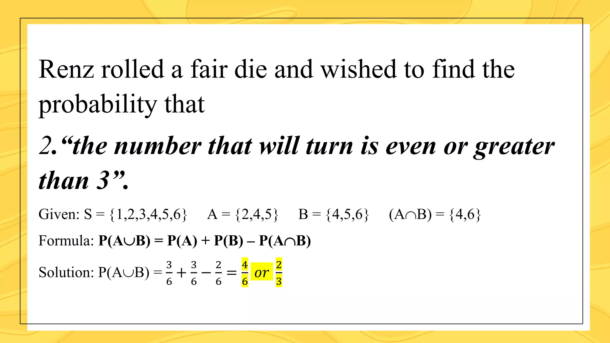 2.1PROBABILITY OF UNION OF TWO EVENTS.pptx