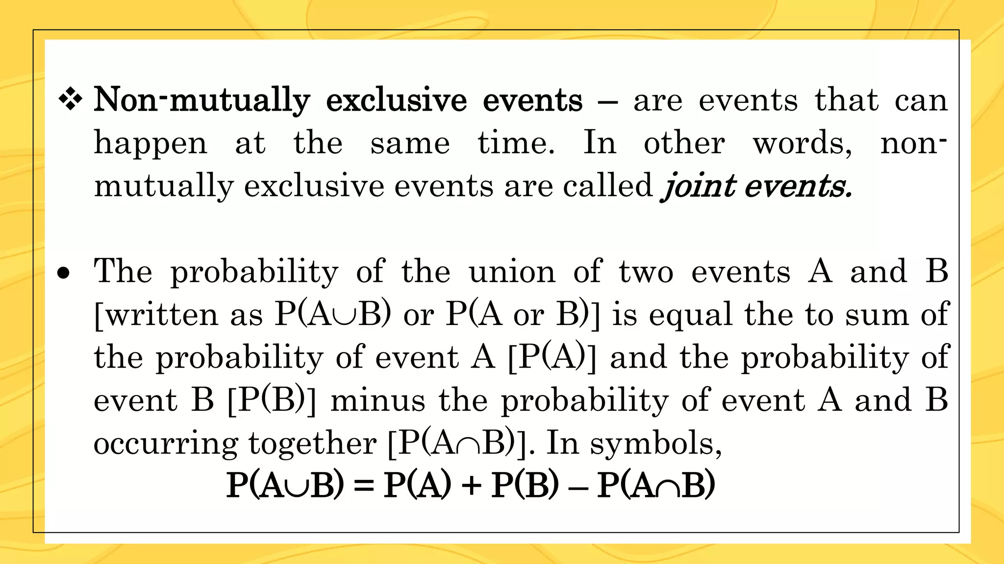 2.1PROBABILITY OF UNION OF TWO EVENTS.pptx