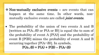 2.1PROBABILITY OF UNION OF TWO EVENTS.pptx
