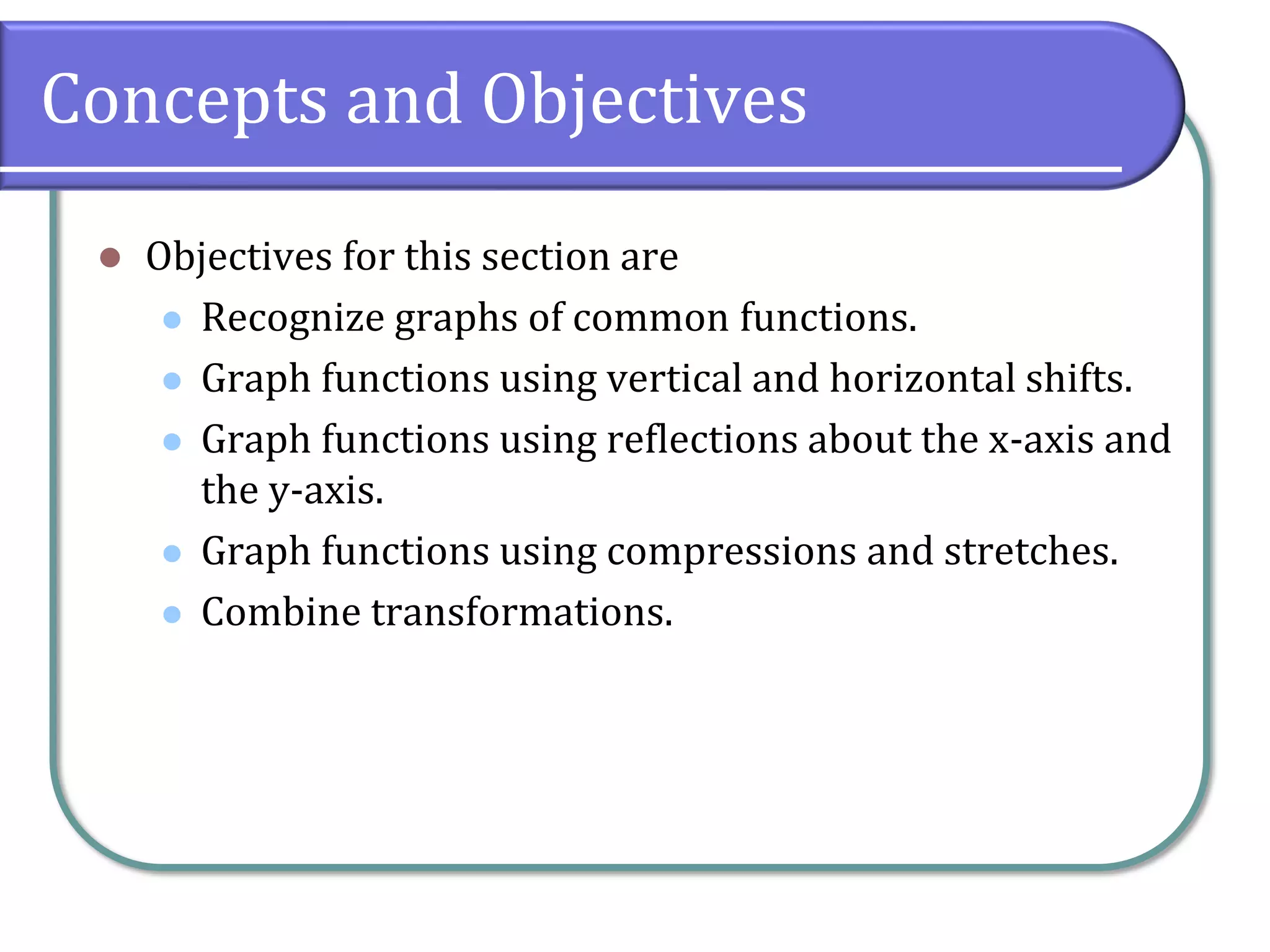 2.5 Transformations of Functions | PDF | Physics | Science