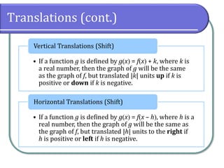 2.5 Transformations of Functions | PDF | Physics | Science
