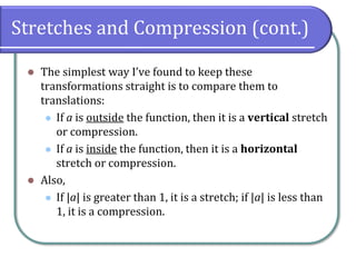 2.5 Transformations of Functions | PDF | Physics | Science