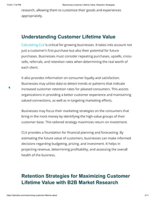 Maximizing Customer Lifetime Value: Retention Strategies with B2B ...