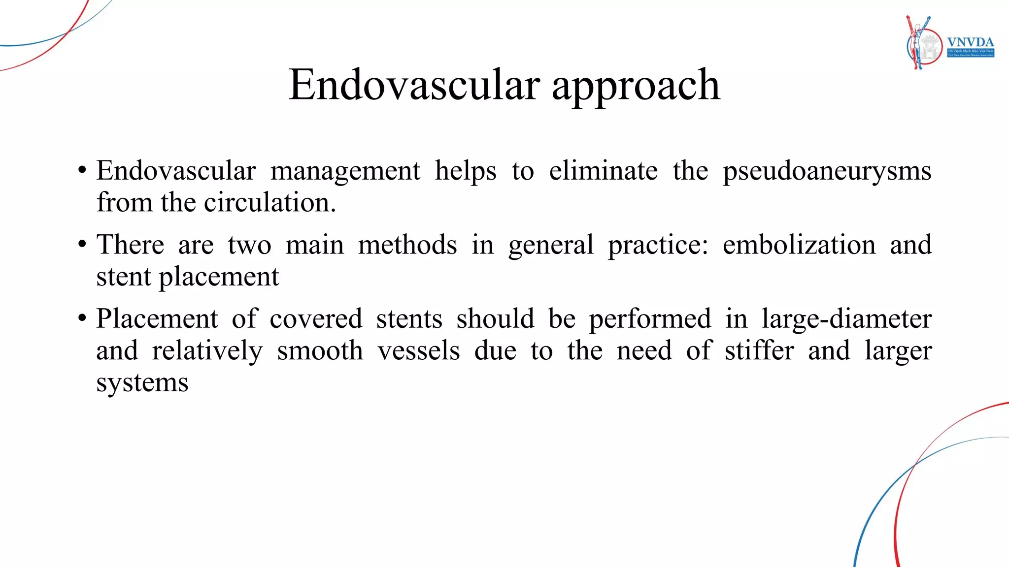 Intervention for Arterial Pseudoaneurysm | PDF
