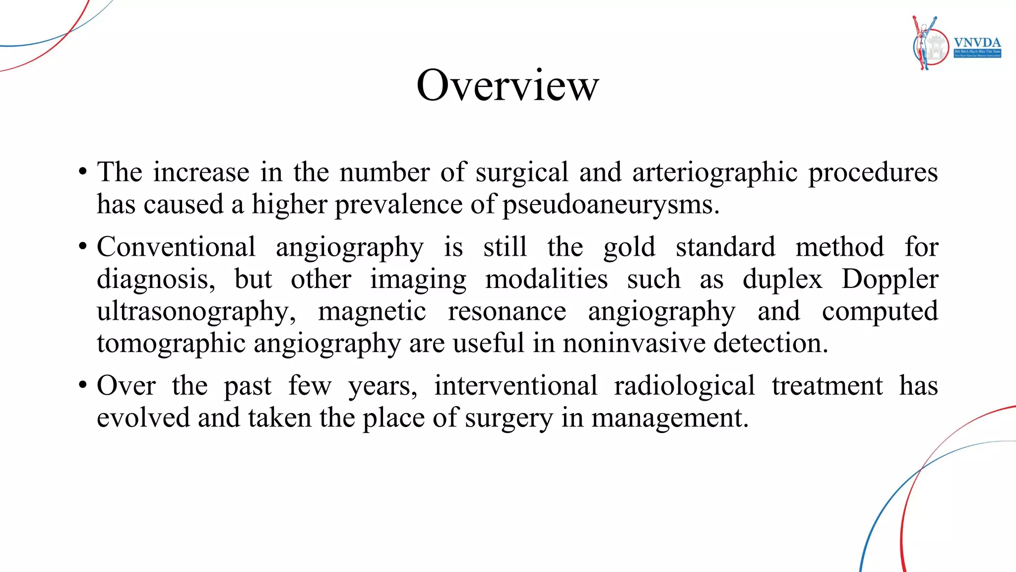 Intervention for Arterial Pseudoaneurysm | PDF