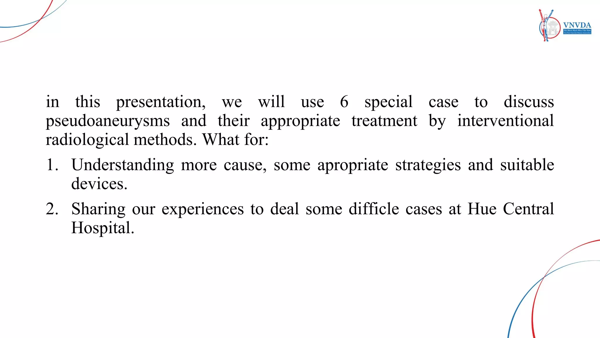 Intervention for Arterial Pseudoaneurysm | PDF