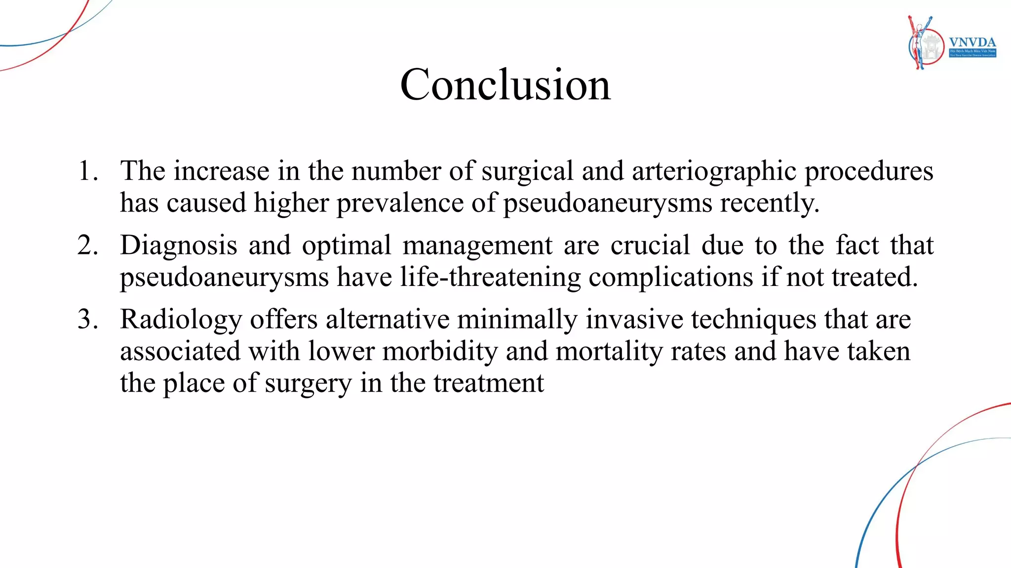 Intervention for Arterial Pseudoaneurysm | PDF
