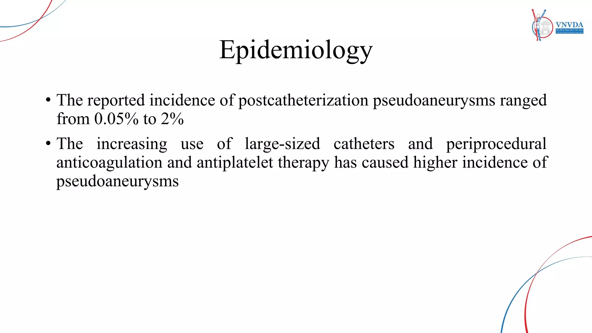 Intervention for Arterial Pseudoaneurysm | PDF