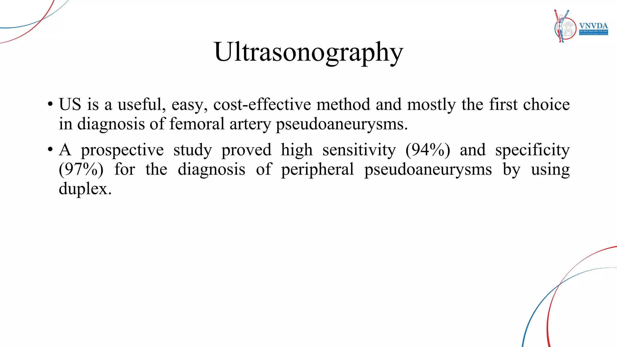 Intervention for Arterial Pseudoaneurysm | PDF