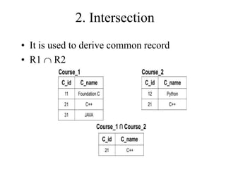 2. Relational Algebra.ppt | Databases | Computer Software and Applications