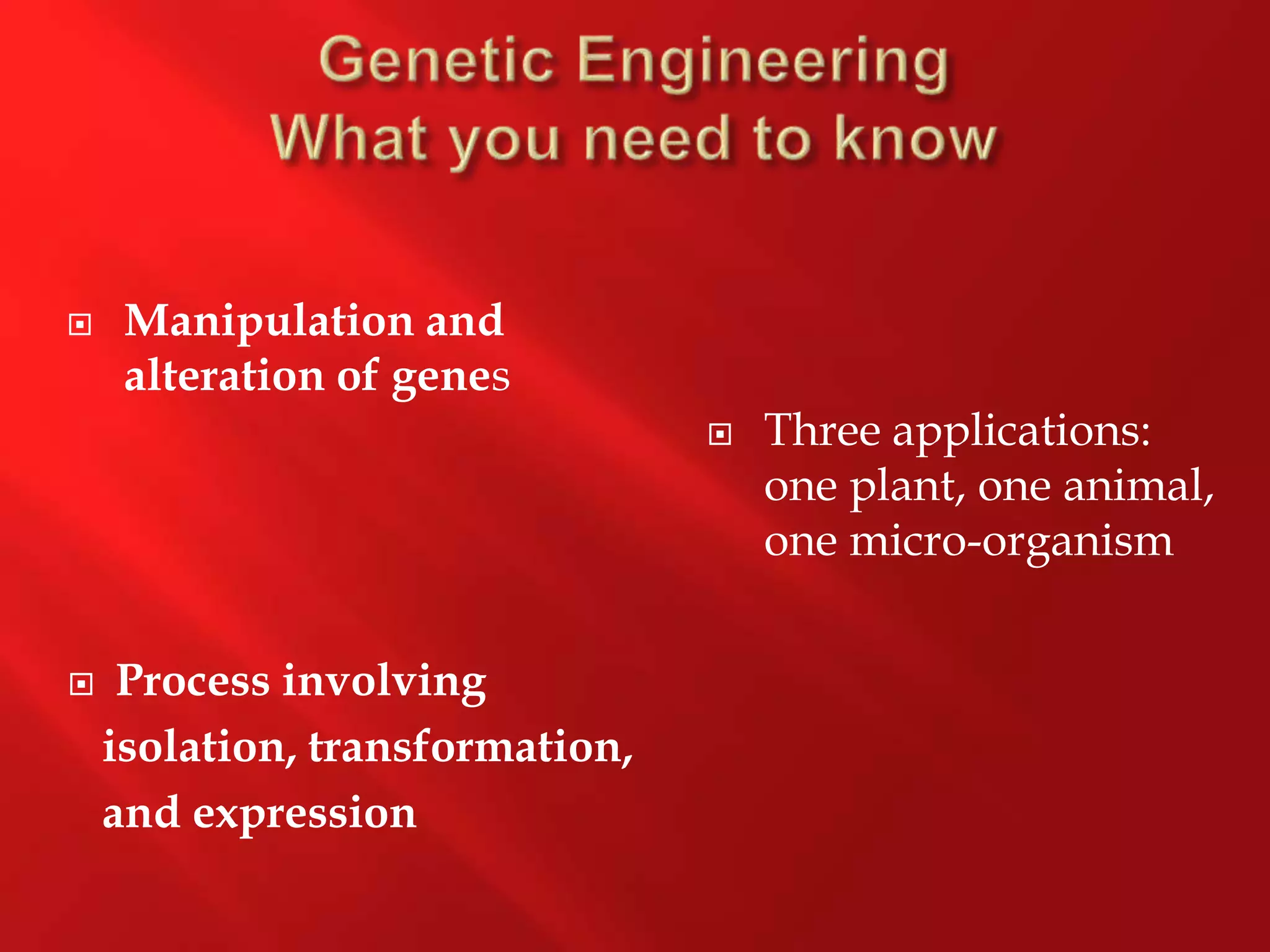 Genetic Engineering.pptx | Biotech and Biomedical Industry | Industries