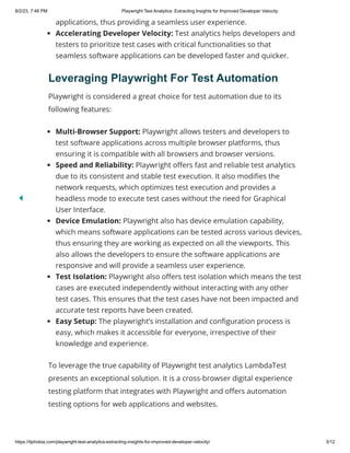 Playwright Test Analytics: Extracting Insights for Improved Developer ...