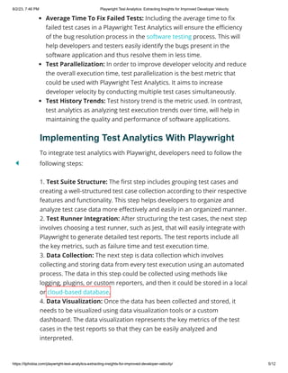 Playwright Test Analytics: Extracting Insights for Improved Developer ...