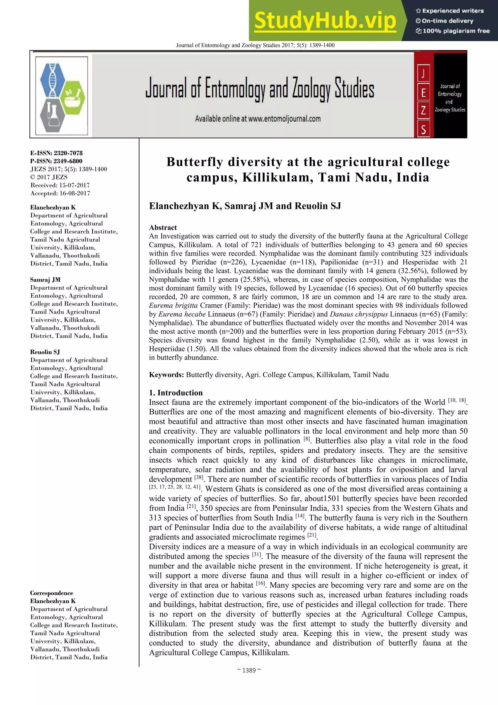 2. Butterfly Diversity.Pdf