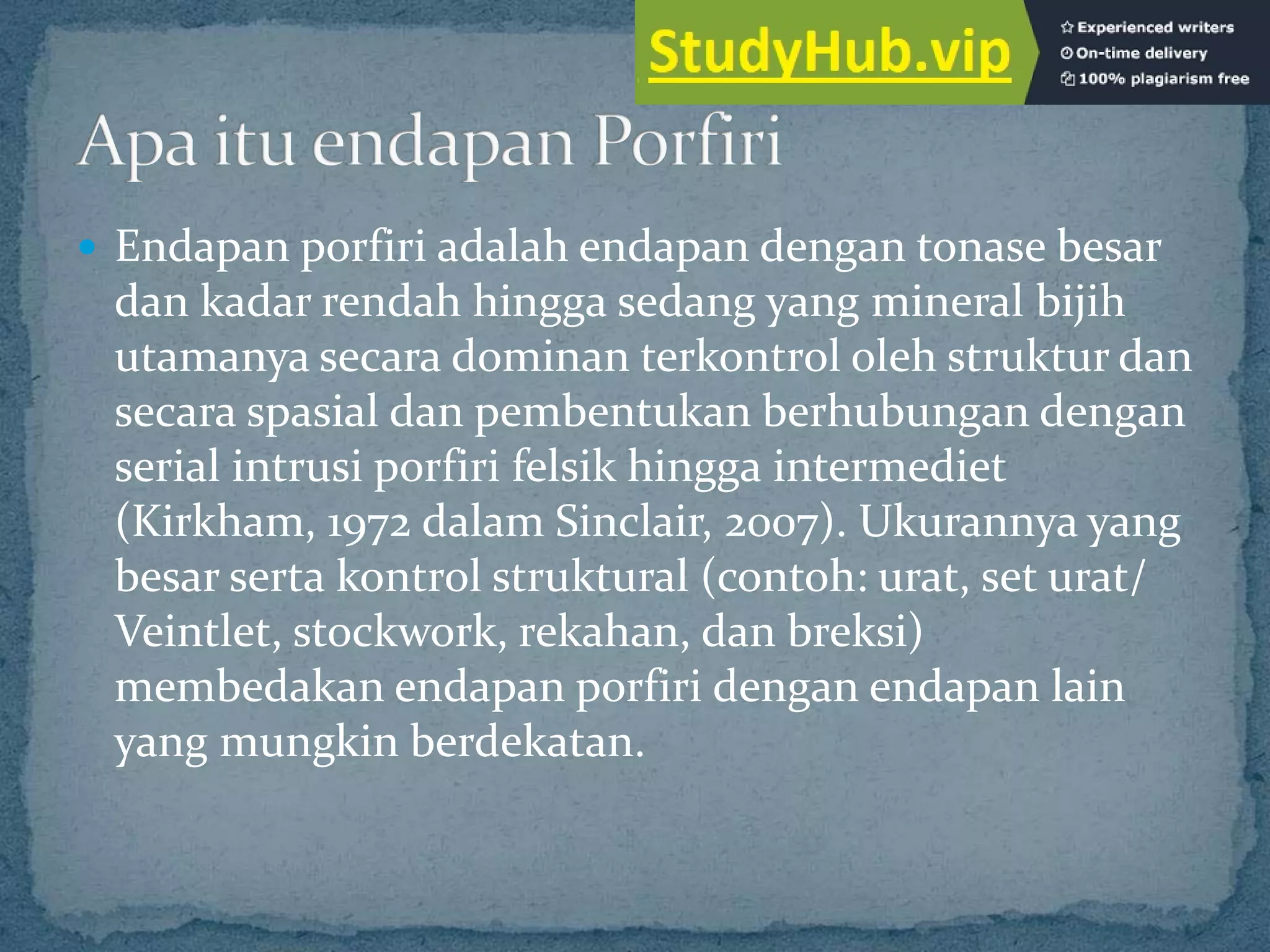 2. Endapan Porfiri | PDF