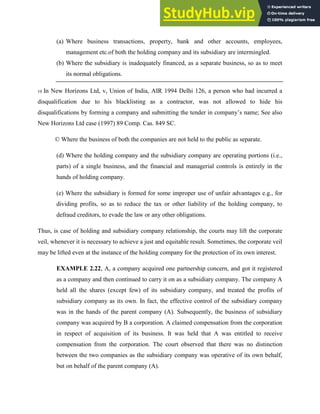 2.5 Lifting Of Corporate Veil | PDF