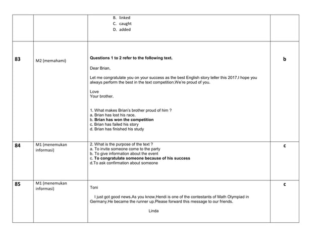 2. Bank soal Bahasa Inggris Kelas 9.docx