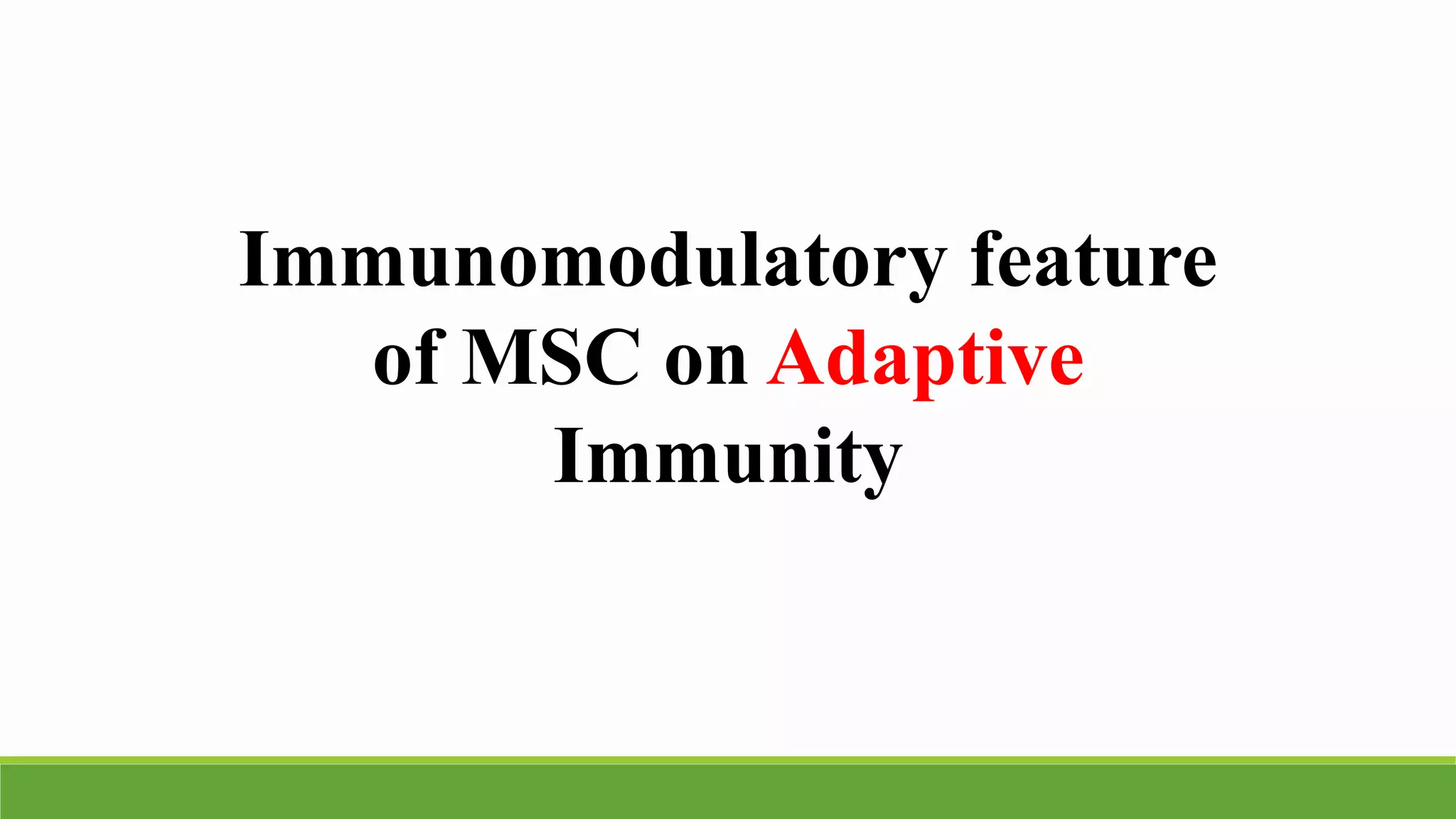 MSC cell therapy in Organ Transplantation | PPTX
