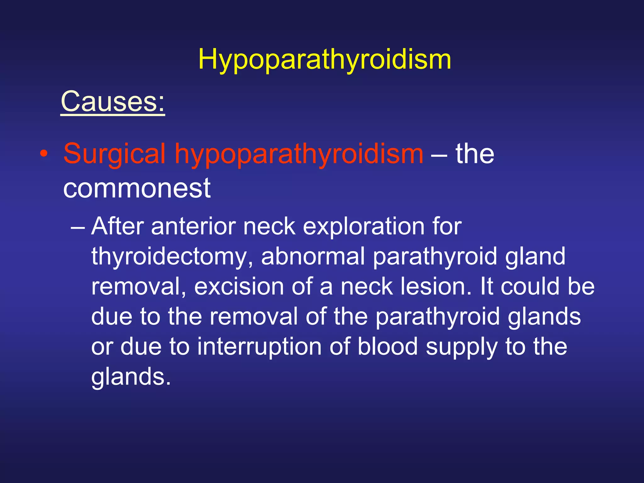 disorders-of-the-parathyroid-glands | PPT