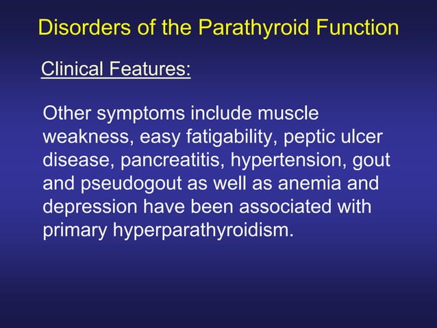 disorders-of-the-parathyroid-glands | PPT | Endocrine and Metabolic ...