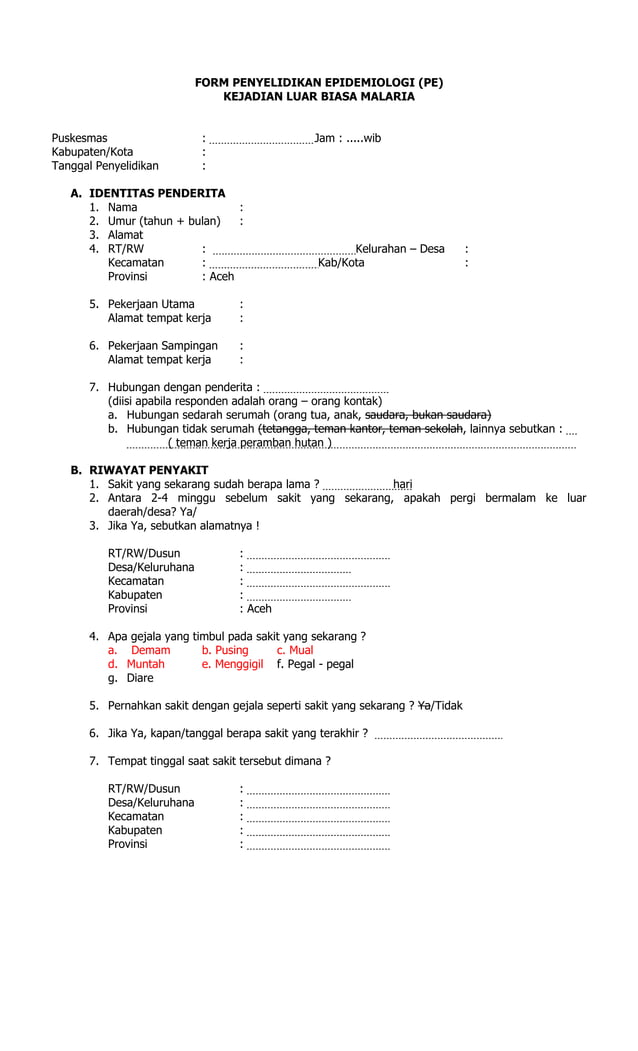 2. Form PE Malaria.docx