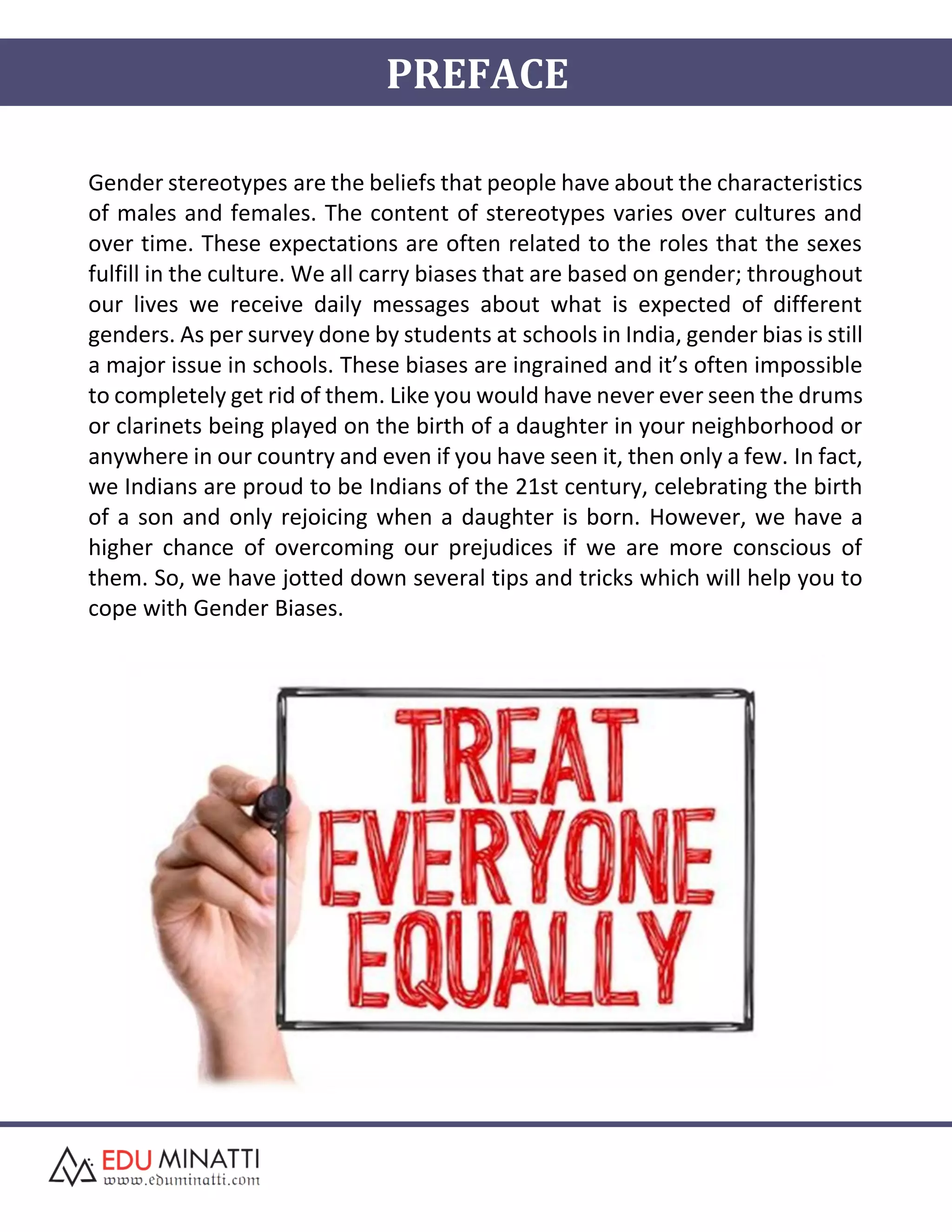 Preventing and reducing gender bias system | PDF