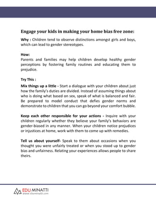 Preventing and reducing gender bias system | PDF