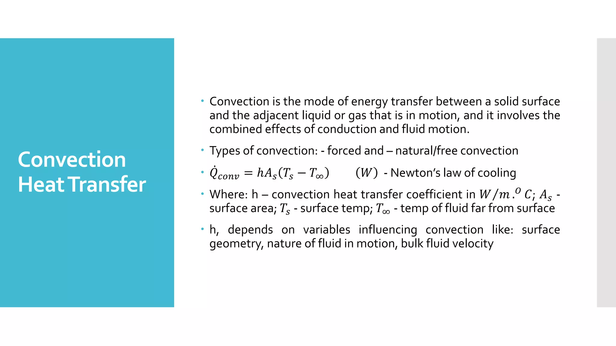 2. Basic concepts and laws of heat transfer analysis.pptx | Physics ...