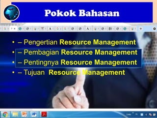 Resource Management _"Training QC & QA" | PPTX