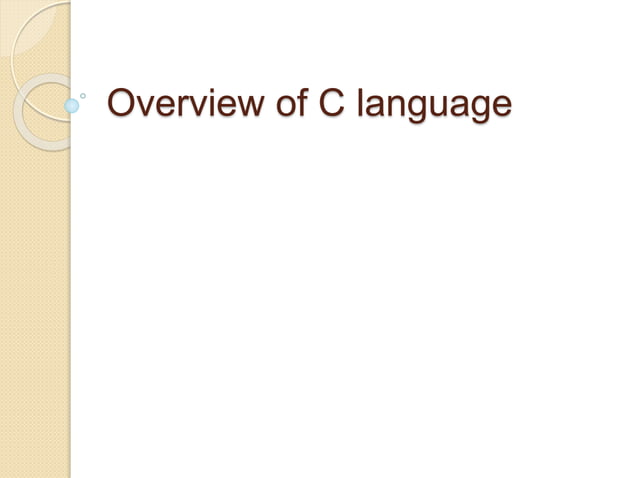 2.Overview of C language.pptx