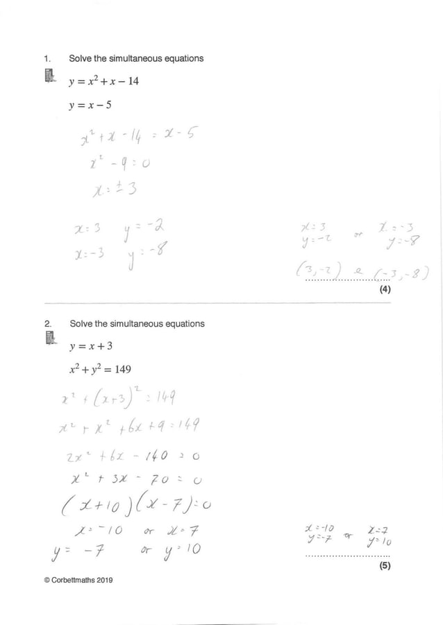 2.2 Simultaneous-Equations-non-linear-answers.pdf